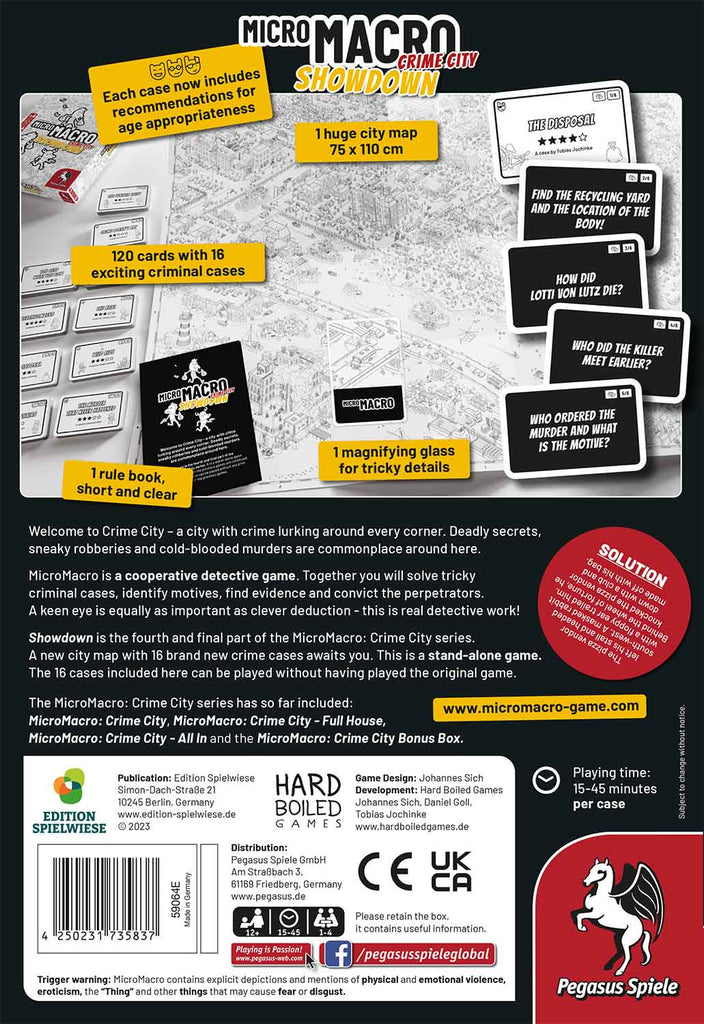 MicroMacro: Crime City 4 - Showdown - кооперативна настолна игра ...